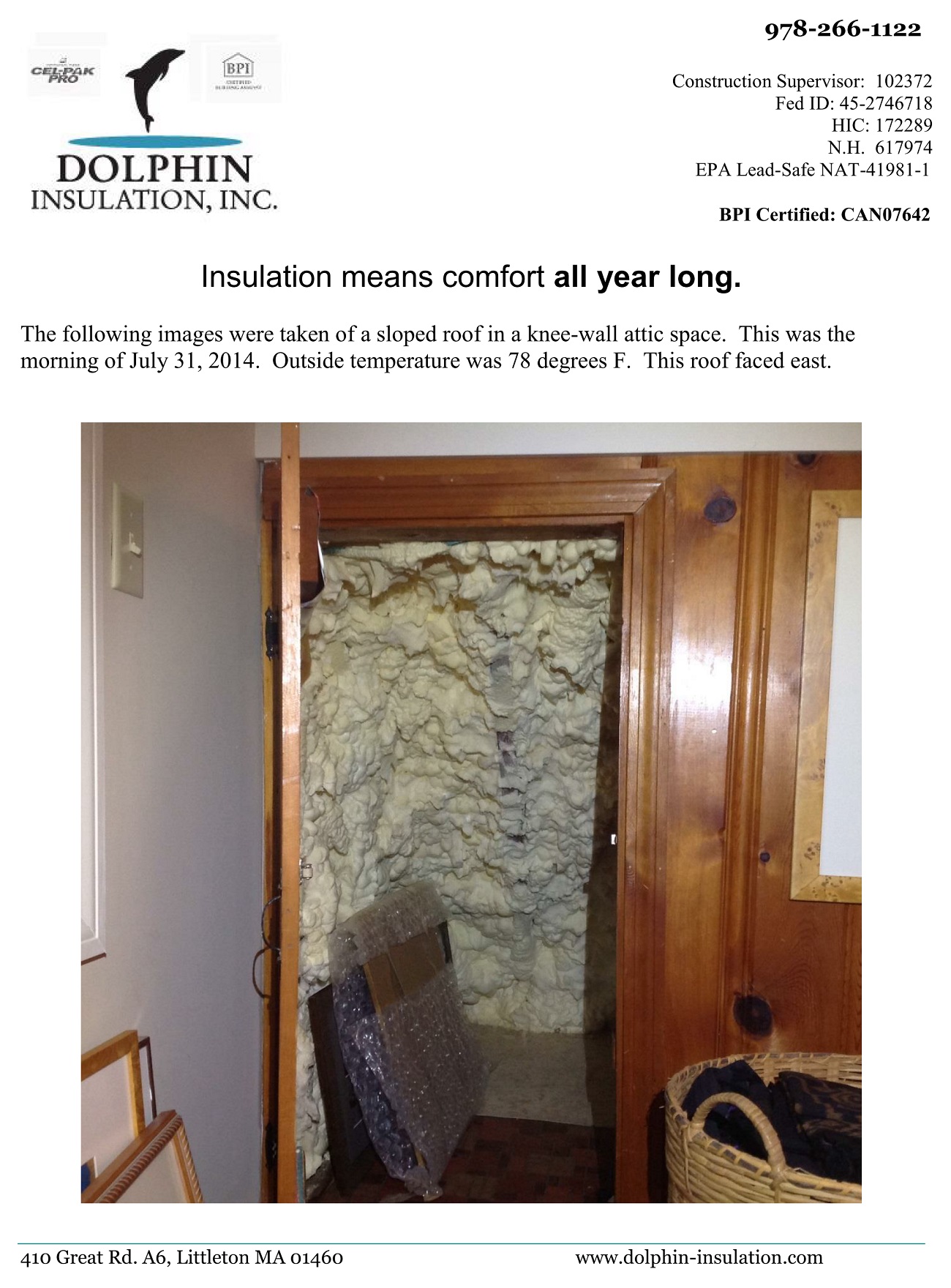 Weak Spots in Spray Foam - Dolphin Insulation